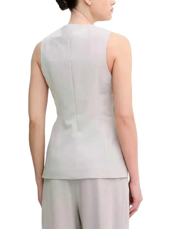 Sisley Tailored Button-up Waistcoat - Neutrals