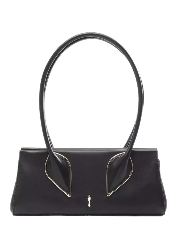 CHRISTIAN LOUBOUTIN Venus Leather Shoulder Bag - Black