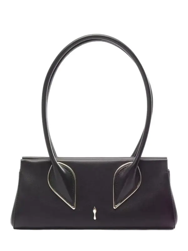 CHRISTIAN LOUBOUTIN Venus Leather Shoulder Bag - Black