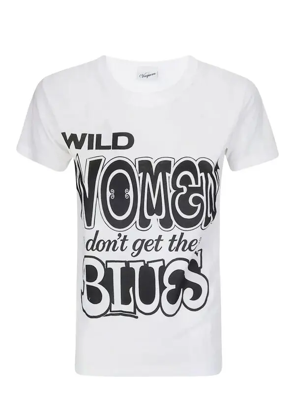 Vaquera Slogan-print Cotton T-shirt - White
