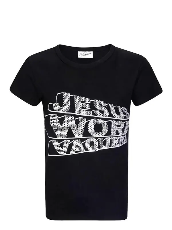 Vaquera Graphic-print T-shirt - Black