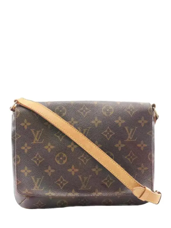 LOUIS VUITTON Monogram Musette Tango Shoulder Bag - Brown