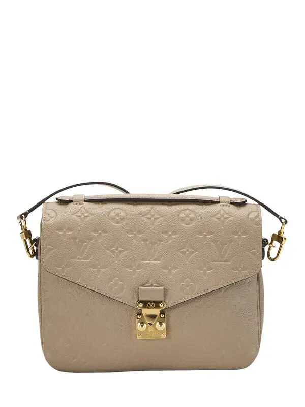 LOUIS VUITTON Monogram Empreinte Pochette Metis - Grey