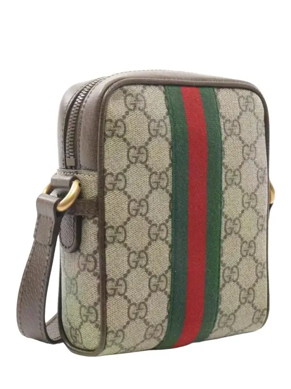 Gucci Gg Supreme Canvas Ophidia Shoulder Bag - Neutrals