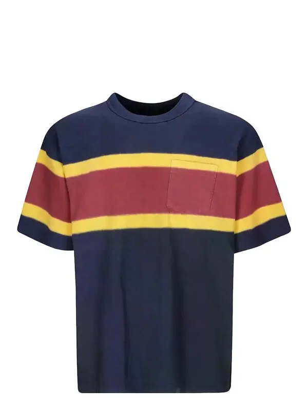 Sacai Chusen-dyed Cotton T-shirt - Blue