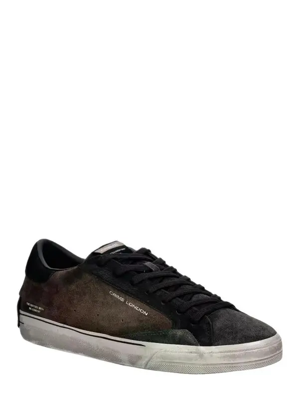 CRIME LONDON Distressed 2.0 Panelled Sneakers - Brown