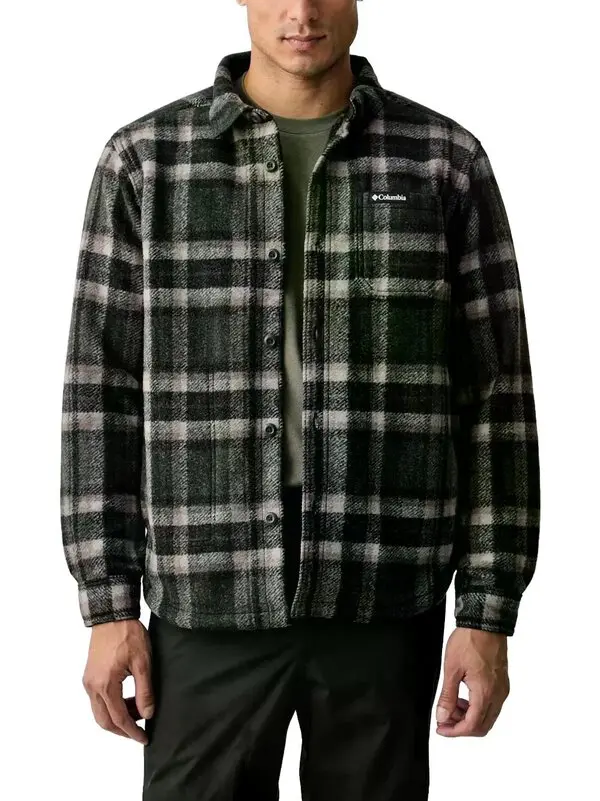 Columbia Check-pattern Patch-pocket Jacket - Green