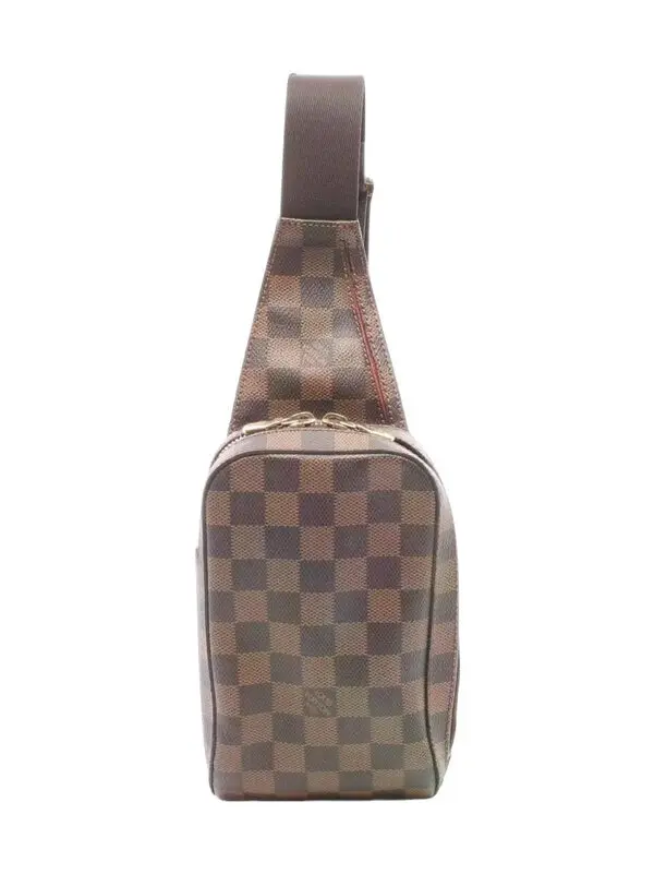 LOUIS VUITTON 2005 Damier Ebene Geronimos Belt Bag - Brown