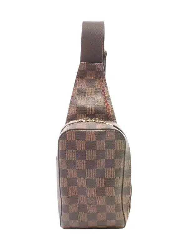 LOUIS VUITTON 2005 Damier Ebene Geronimos Belt Bag - Brown