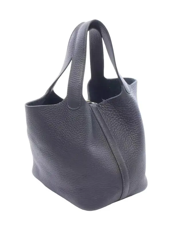 Hermès Caban Clemence Pm Picotin Lock Tote Bag - Blue