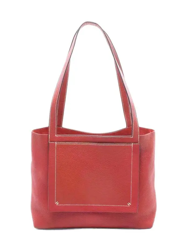 Hermès Clemence Cabasellier Tote Bag - Red