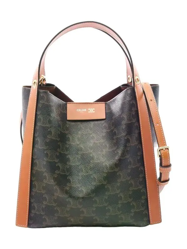 Celine Triomphe Cube Satchel - Black