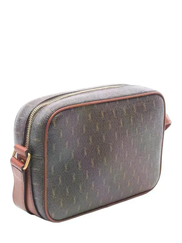 Saint Laurent Monogram Cross Body Bag - Brown