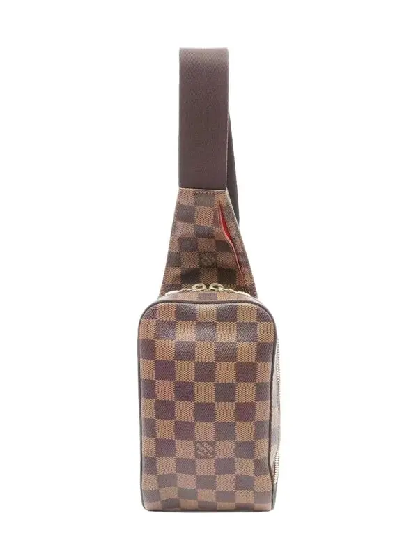 LOUIS VUITTON 2003 Geronimos Damier Ebene Belt Bag - Brown