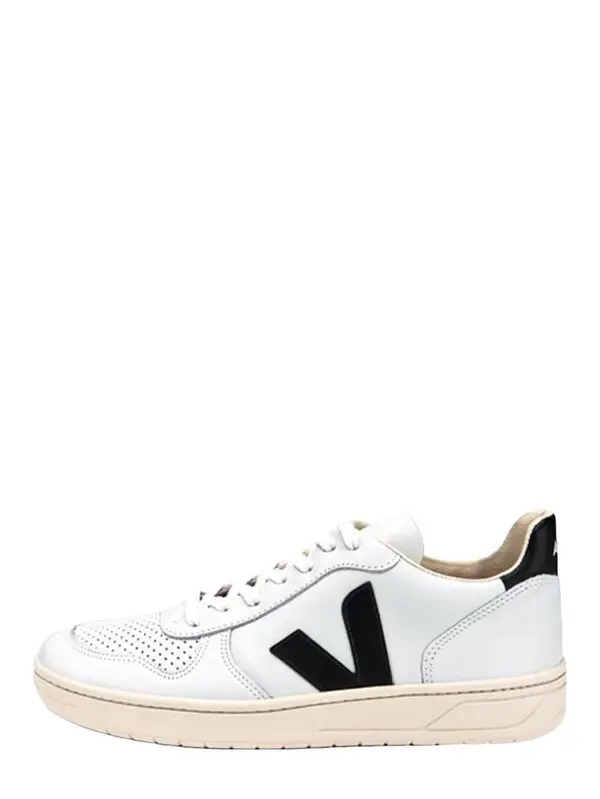 VEJA V- Lace-up 'extra White Black - White/black