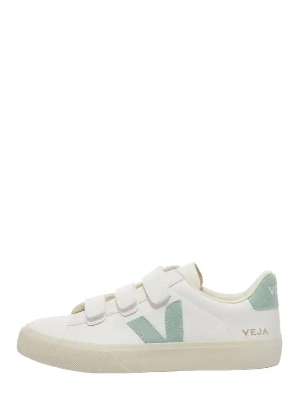 VEJA Recife Chromefree Leather Sneakers - White/matcha