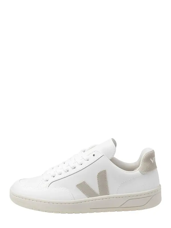 VEJA V- Leather Sneakers - Extra White/sable