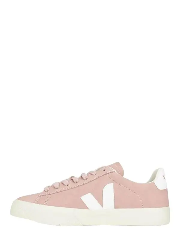 VEJA Campo Nubuck Lace-up Sneakers - Pink/white