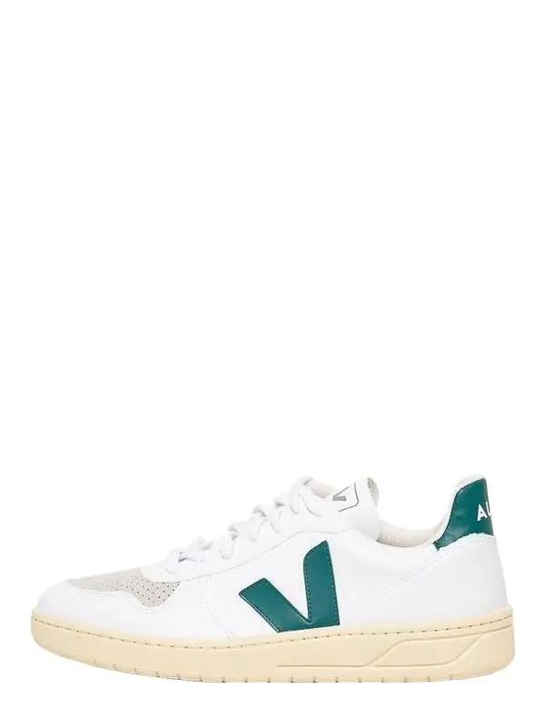 VEJA V-10 Cwl Low Top Sneakers - White/green