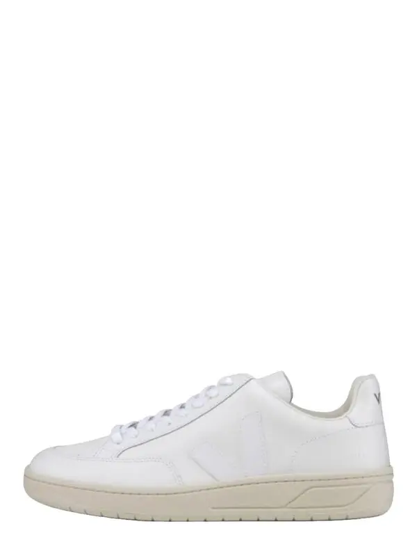 VEJA V-12 Leather Sneakers - White/cream