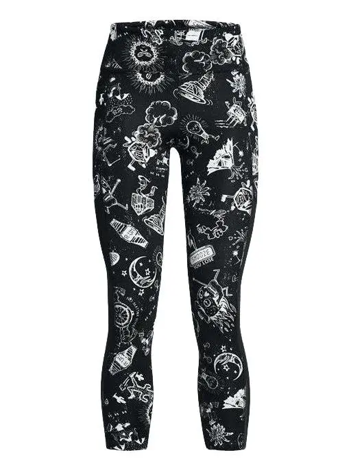 Under Armour Run Ankle Tights Leggings - Black/white