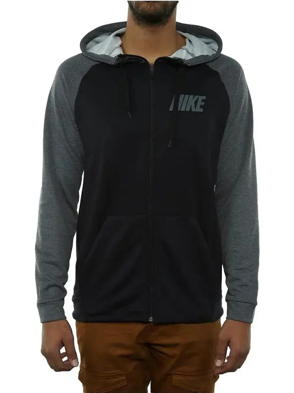 Nike Lightweight Fleece Hoodie - Black/grey