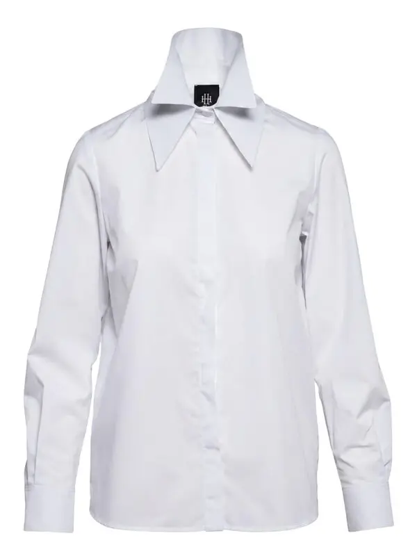 HEDARE Elsbeth Double Collared Shirt - White