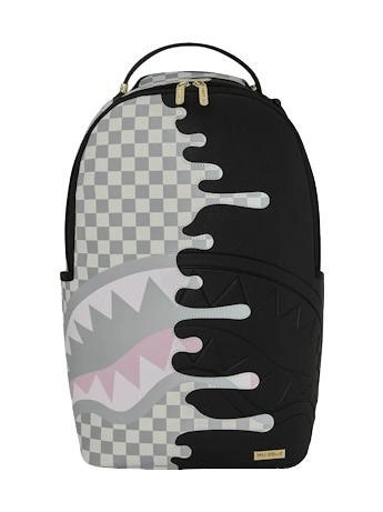 SPRAYGROUND Cream Check Unfinished Shark Dlxsv Backpack - Multicolor