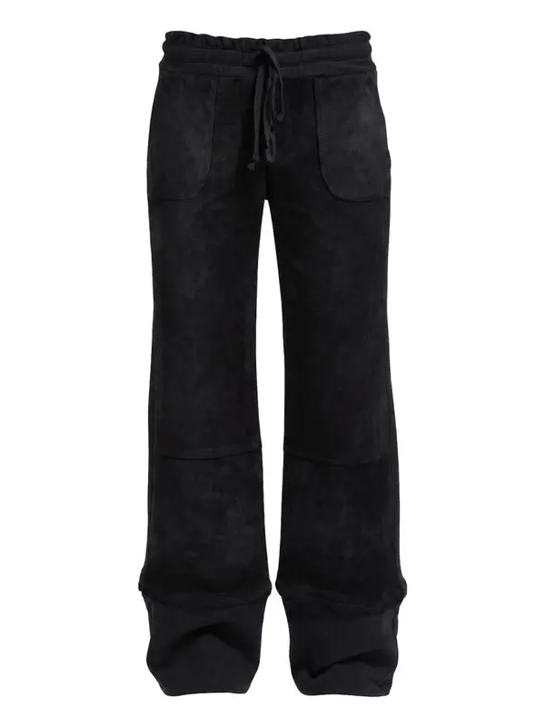 HEDARE Hano Suede Tracking Pants - Black