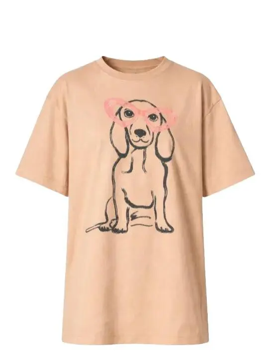 TWINSET Dog-print T-shirt - Nude