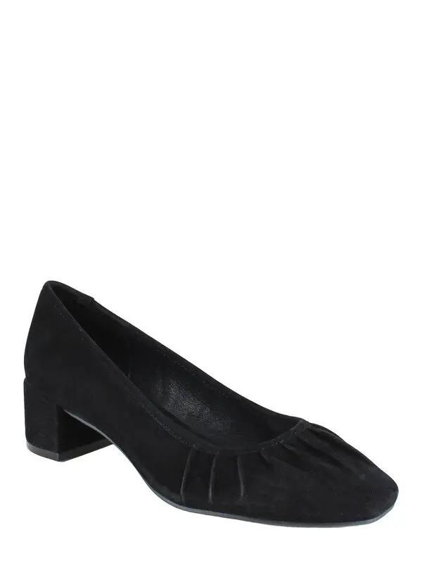 Splendid Jade Suede Block Heel Pumps - Black