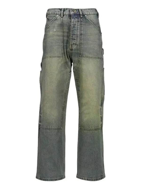 NO MAINTENANCE Mud-wash Double-knee Jeans - Blue