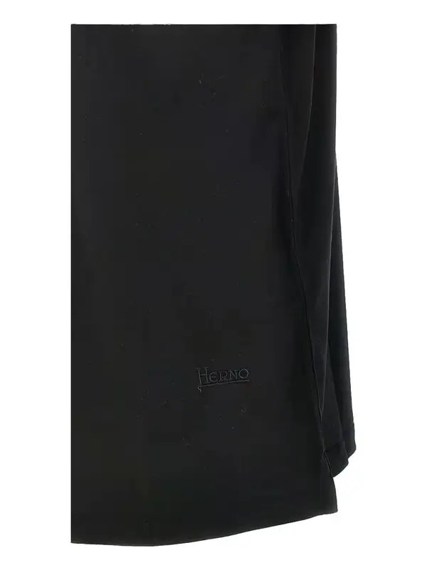 Herno Crew-neck Wool T-shirt - Black