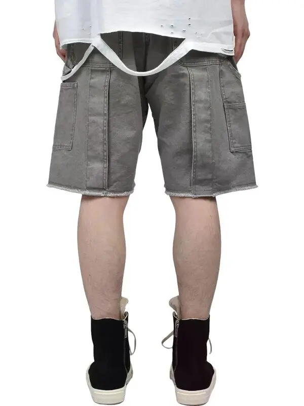 WIZZARD Pleated Cargo Shorts - Grey