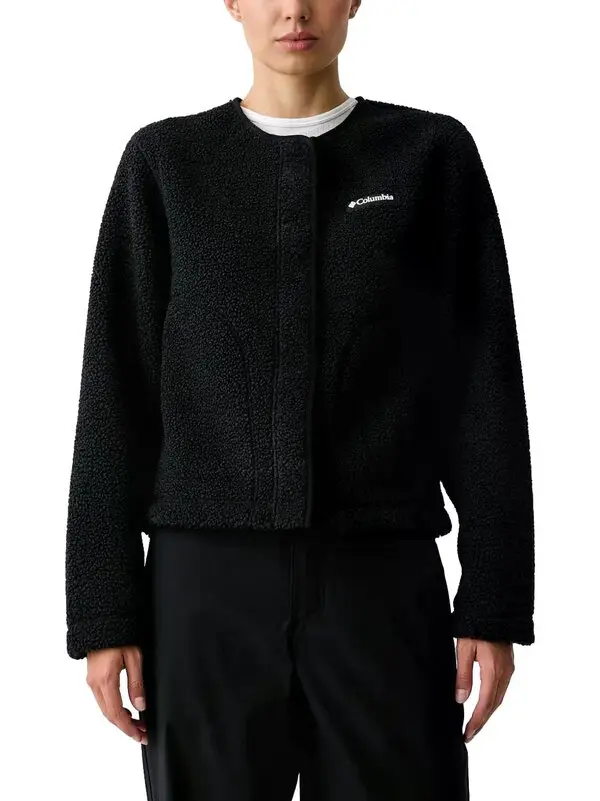 Columbia Logo Patch Fleece Jacket - Black
