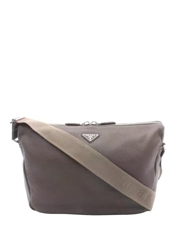 Prada Vit. Daino Shoulder Bag - Brown