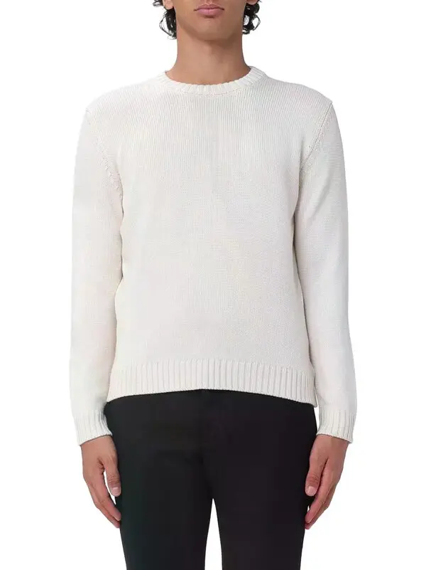 ZANONE Ribbed-trim Wool Sweater - White