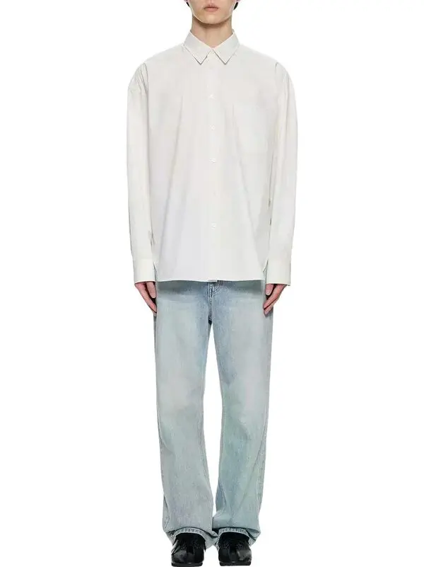 WOOYOUNGMI Striped Pocket Shirt - Neutrals
