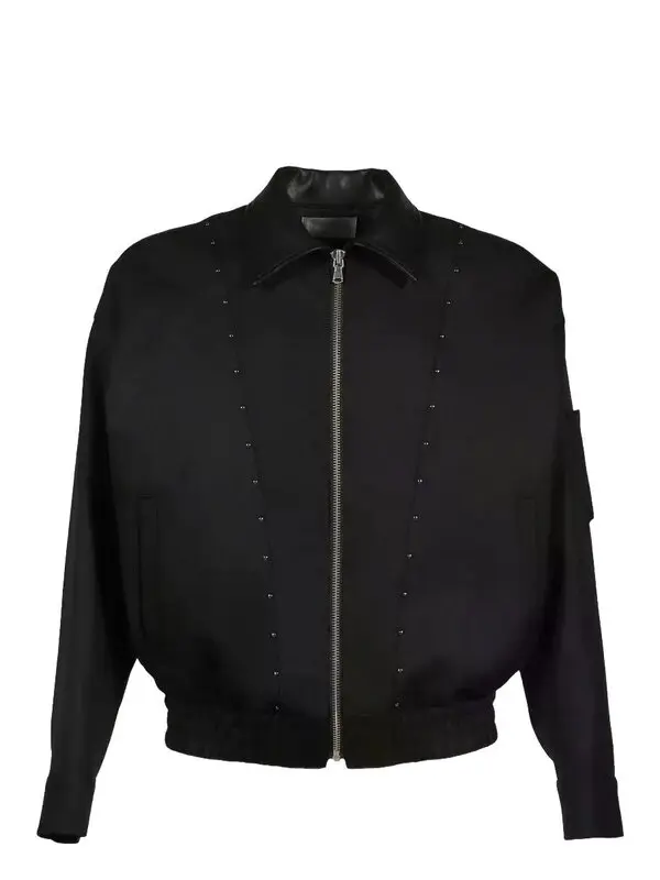CEDARWOOD Studded Wool Jacket - Black