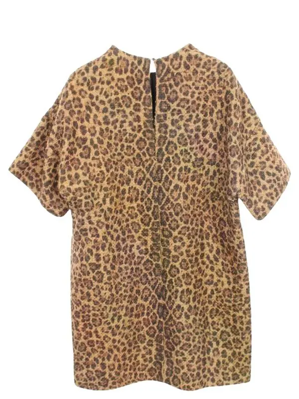 Valentino Garavani Rockstud Leopard-print Mini Dress - Neutrals