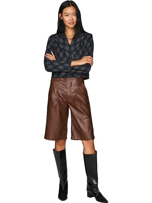 Hudson Jeans High-rise A-line Shorts - Chicory Coffee