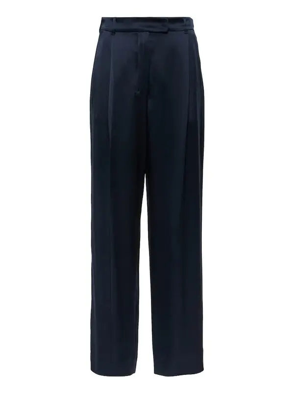 Max Mara High-rise Wide-leg Pants - Blue