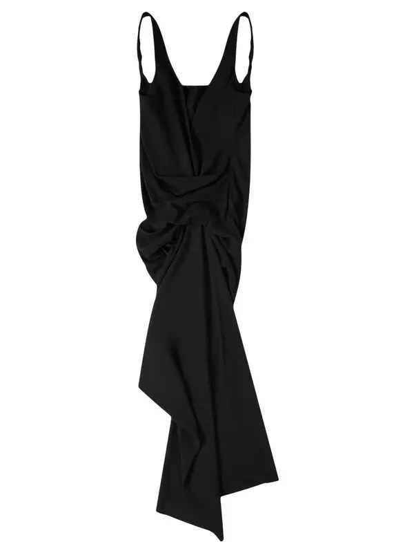 Rick Owens Strutter Draped Dress - Black