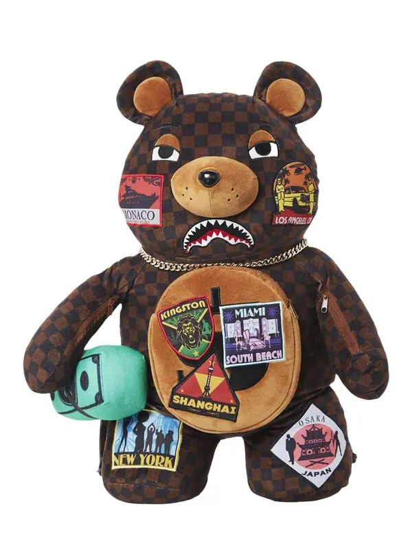 SPRAYGROUND Global Mogul Moneybear Teddybear Backpack - Multicolor