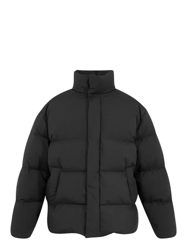 Saint Laurent Doudoune High Neck Zip Jacket - Black