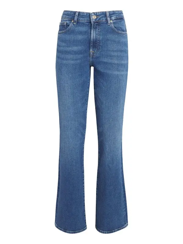 7 For All Mankind The Leggy Bootcut Crop Jeans - Blue