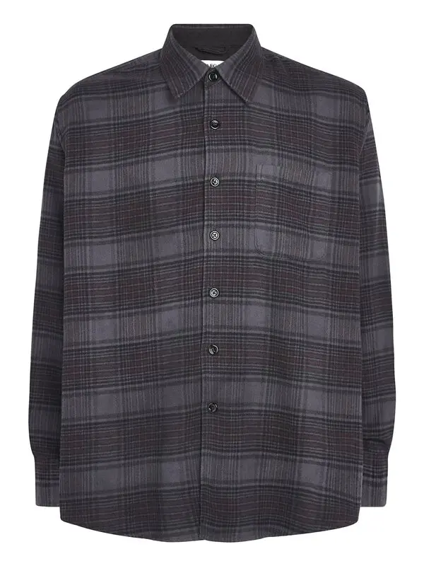 Our Legacy Cotton Check Above Shirt - Black
