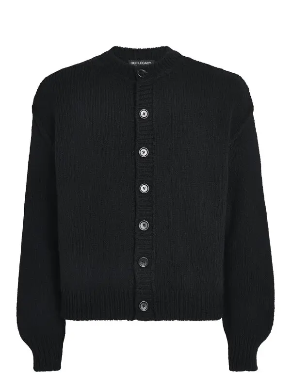 Our Legacy Wool Pitch Cardigan - Black
