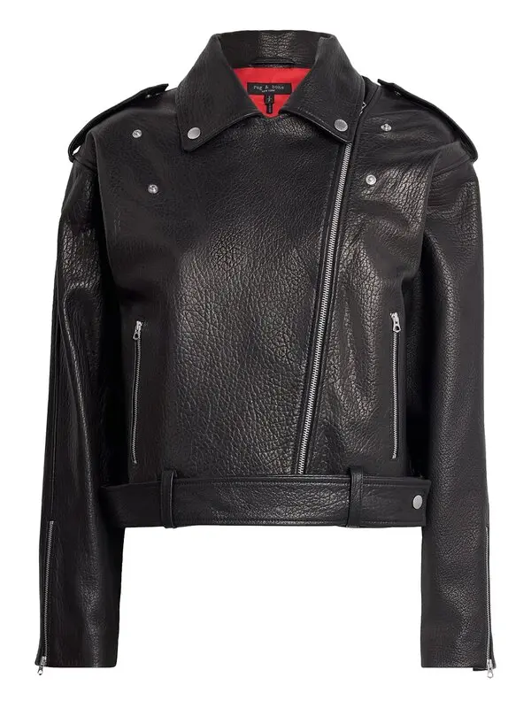 Rag & Bone Penelope Leather Jacket - Black
