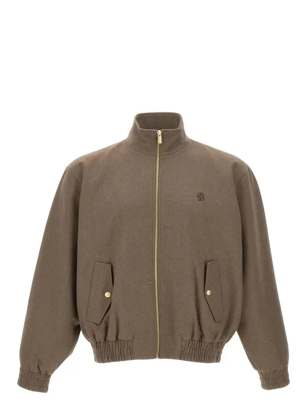 Drole De Monsieur Virgin Wool-blend Overcoat With Stretch - Brown